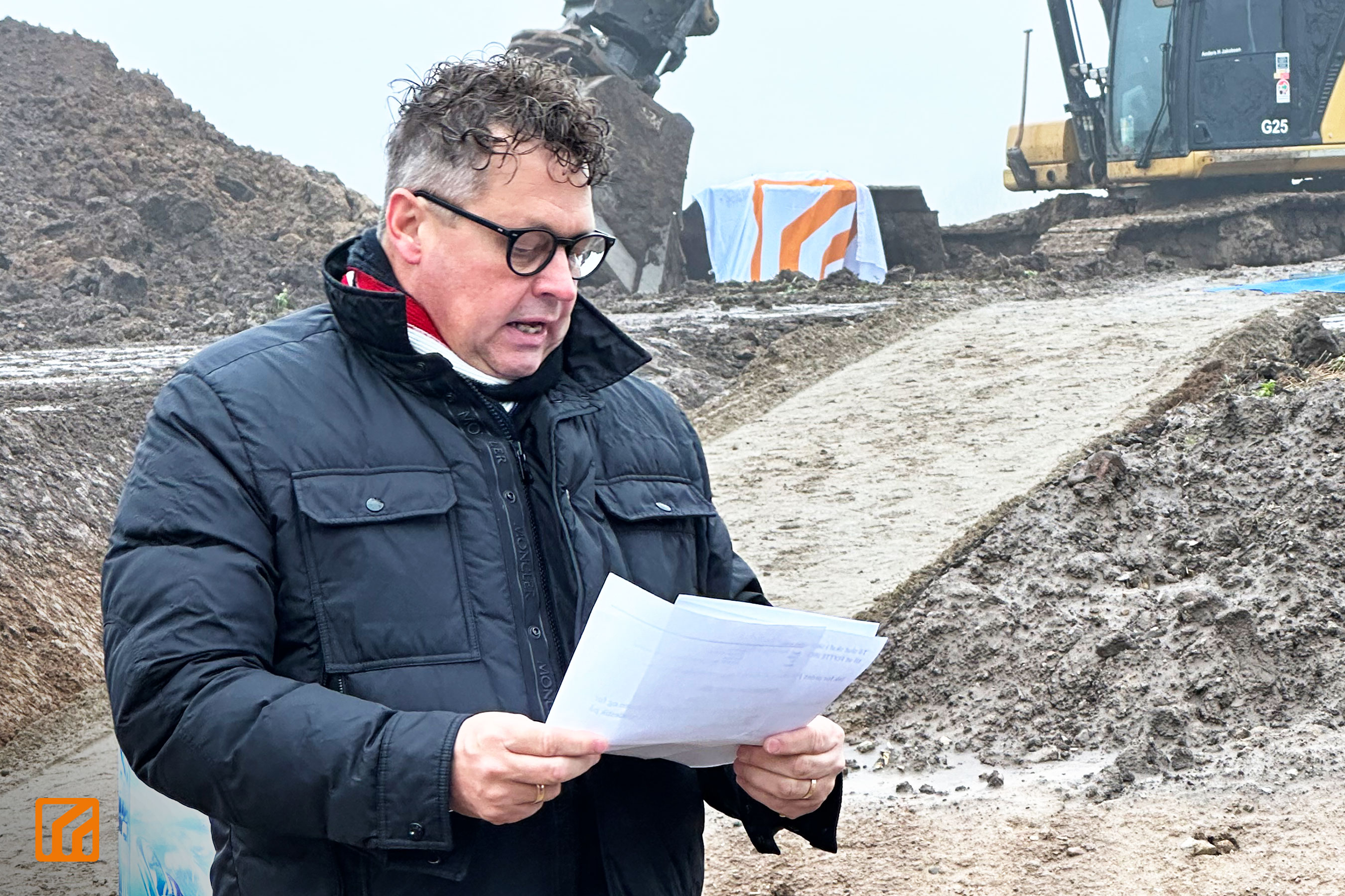 Første spadestik på T. Hansen i Middelfart