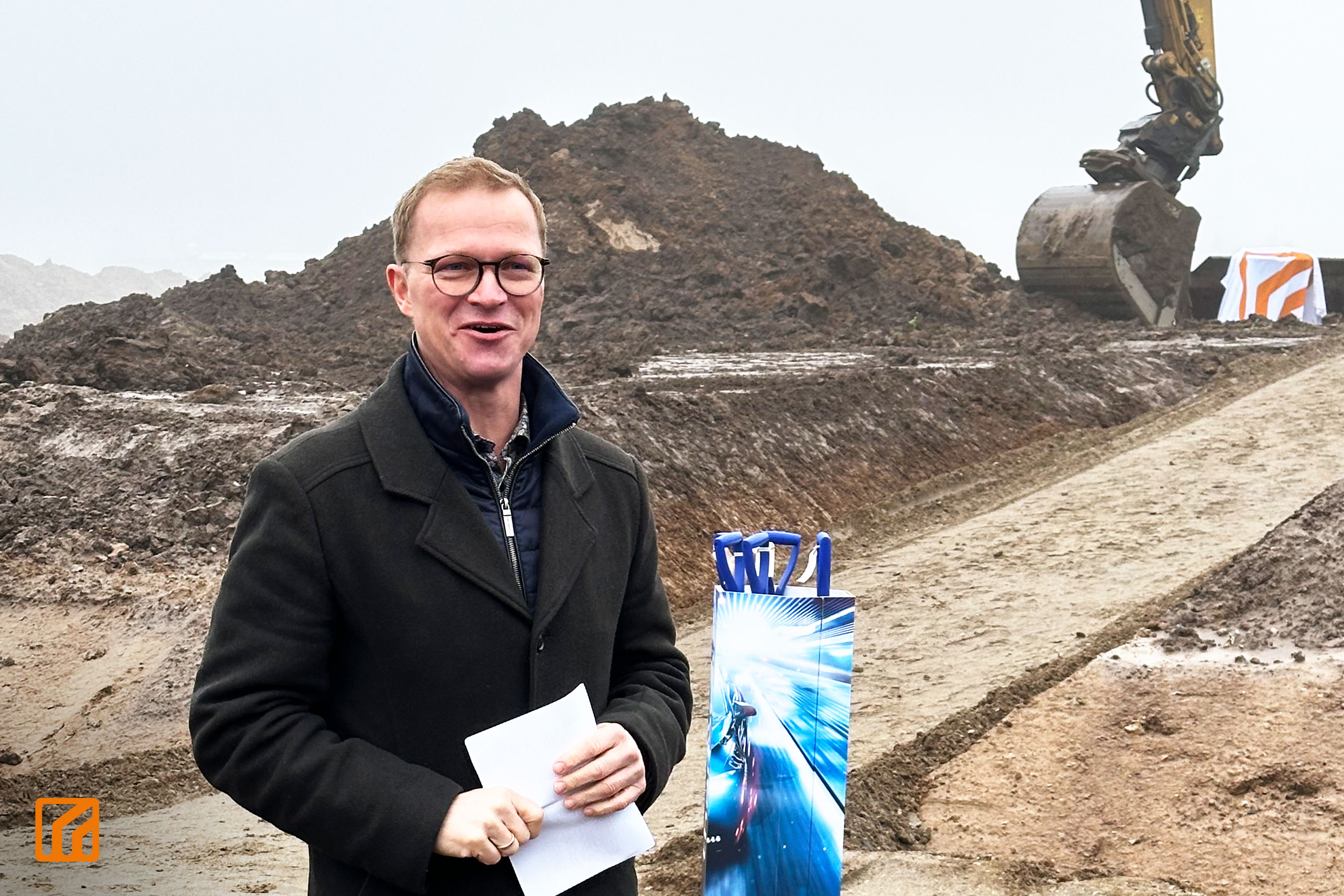 Første spadestik på T. Hansen i Middelfart