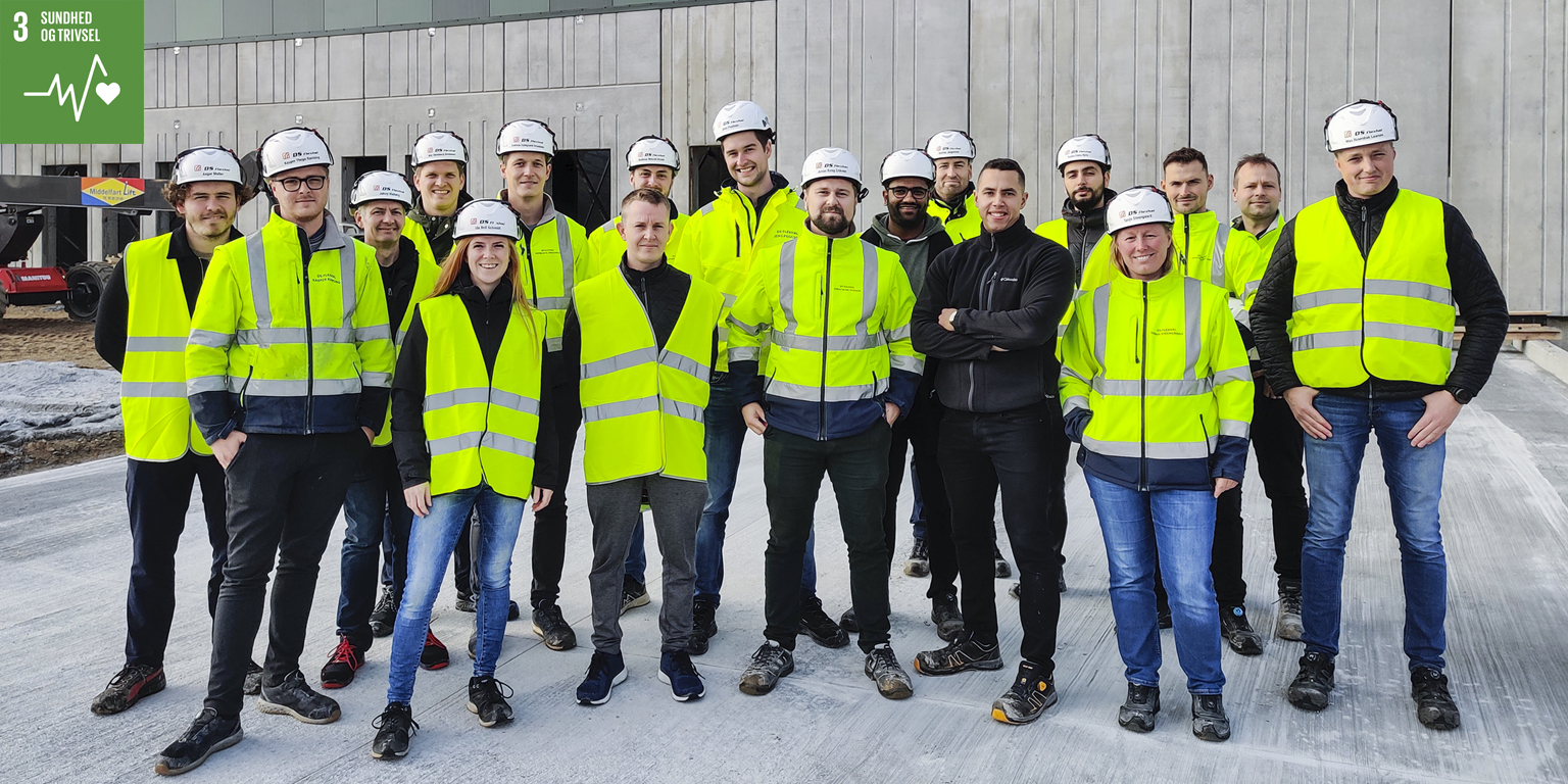 ”Ung i DS Flexhal” netværker på byggepladsen