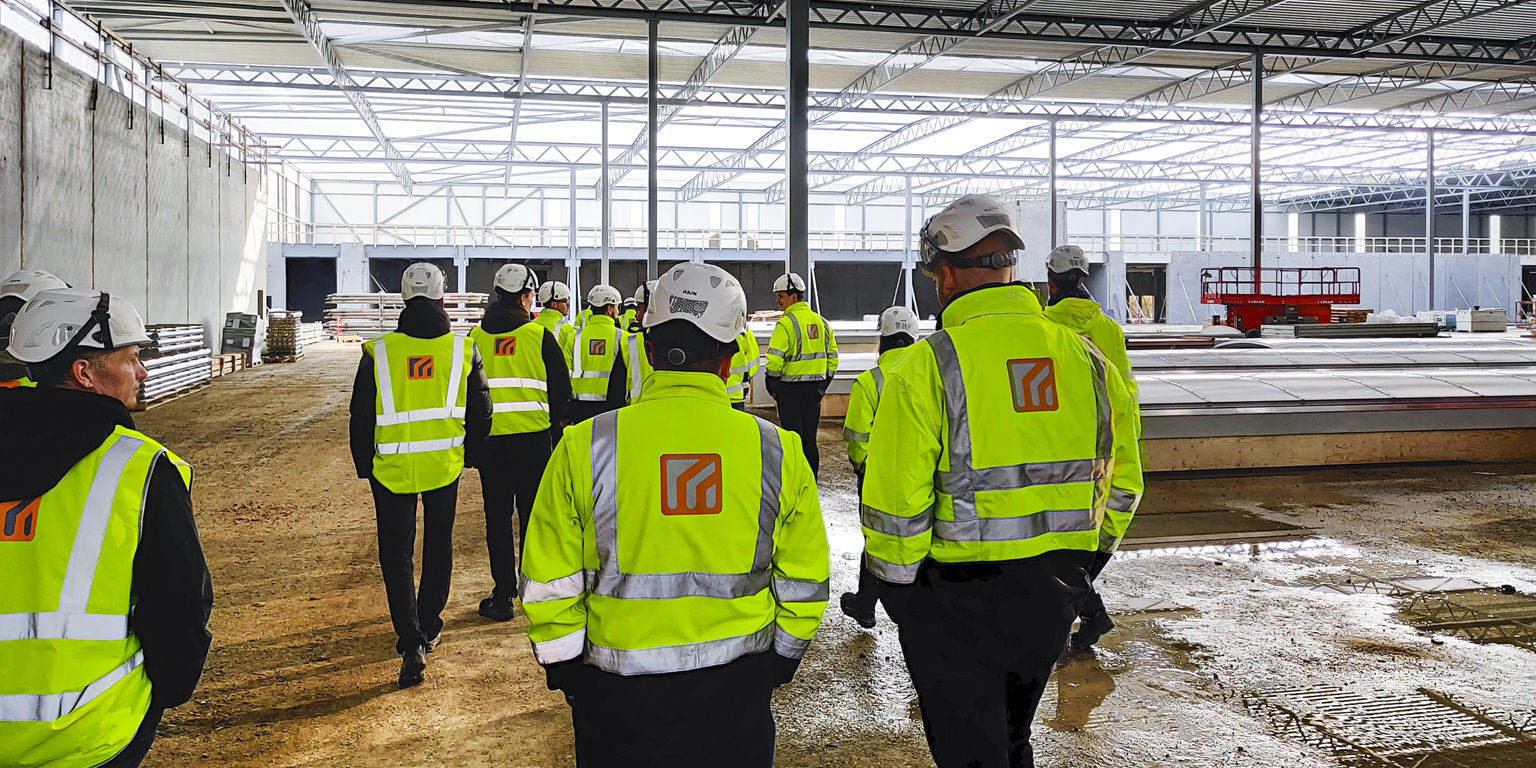 ”Ung i DS Flexhal” netværker på byggepladsen